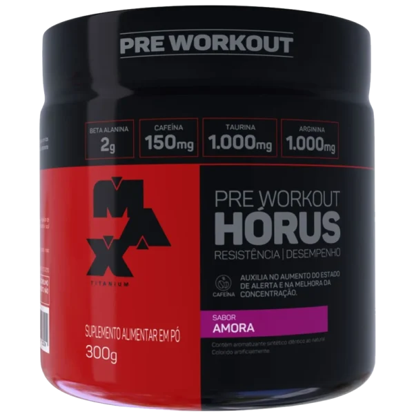 Pré Treino Horus Max Titanium sabor Blue Ice 300g - Max Suplementos