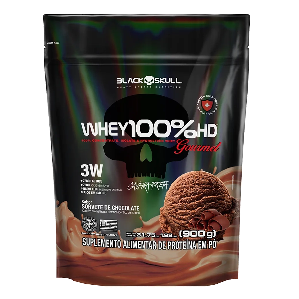 Whey 100% HD Gourmet 900g - Max Suplementos